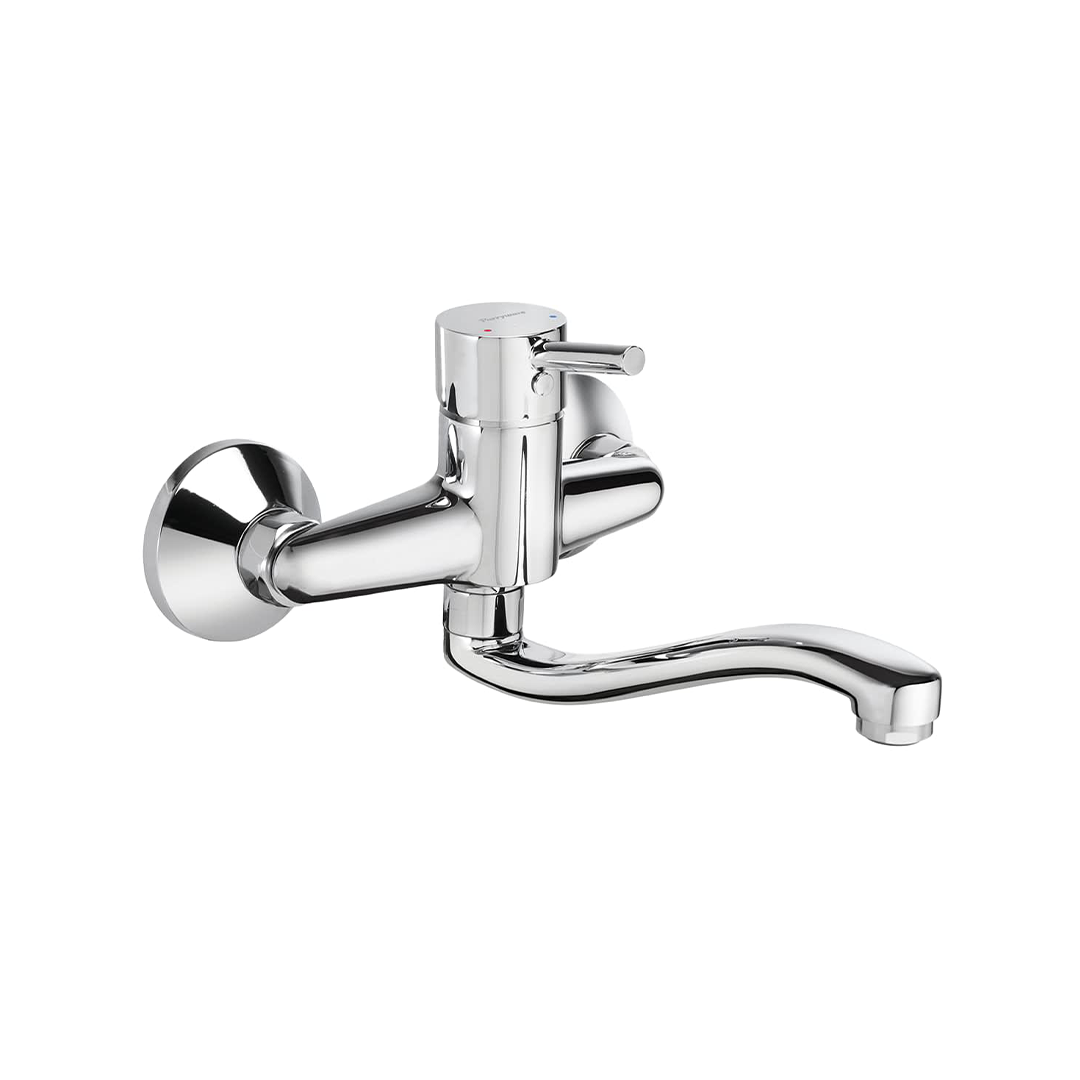 Single Lever Wall Mounted Sink Mixer - Raj Building Solutions